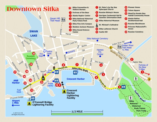 Sitka map | Cruise Stories