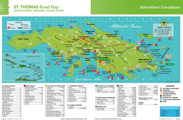 map of St Thomas | Cruise Stories