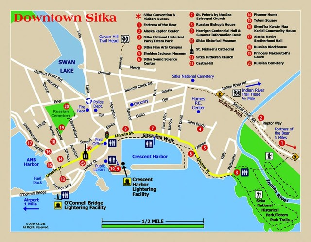 map of Sitka | Cruise Stories