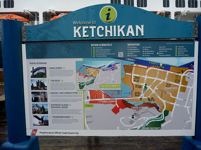 Ketchikan map | Cruise Stories